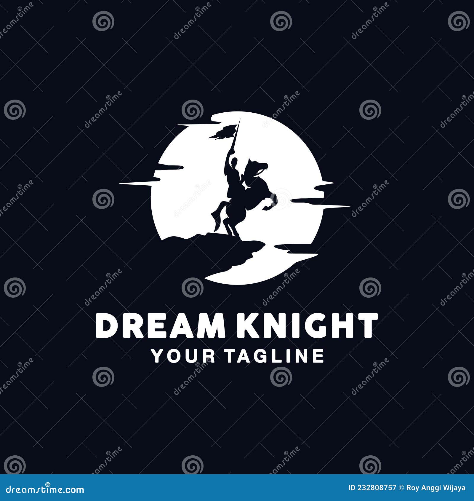 Knight Logo Design Template Idea Stock Vector - Illustration of logo ...