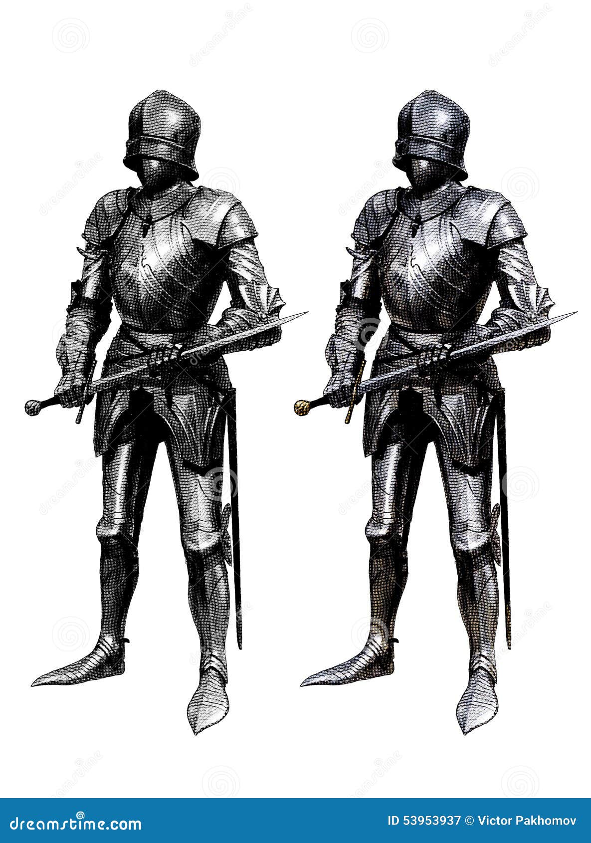 Knight 1 stock illustration. Illustration of armor, history - 53953937