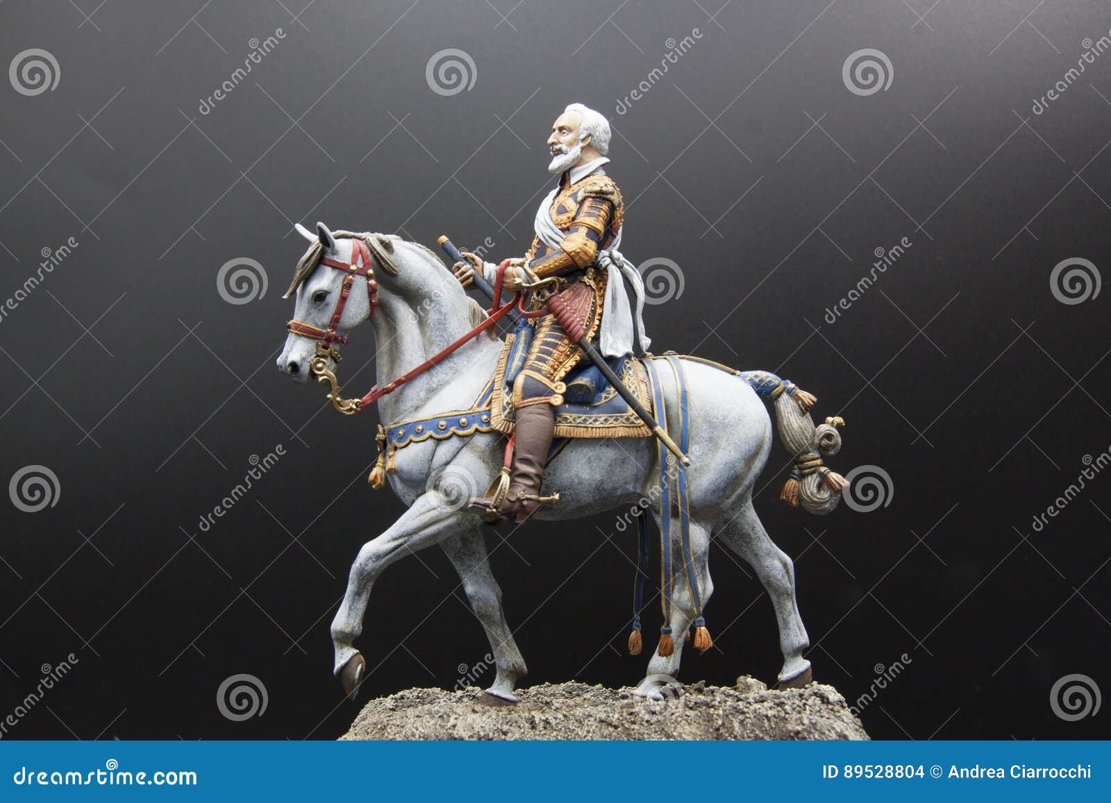 Knight miniature stock photo. Image of condottiere, statue - 89528804