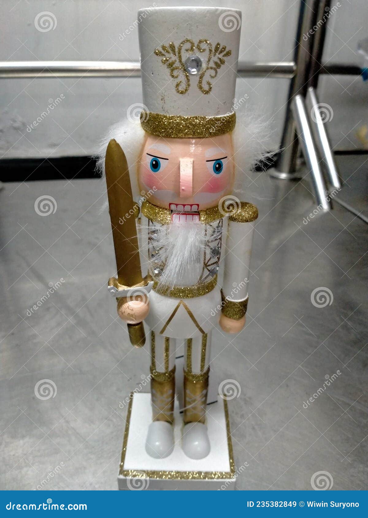 The Knight of Nutcracker is Standing on the Stainless Table for ...