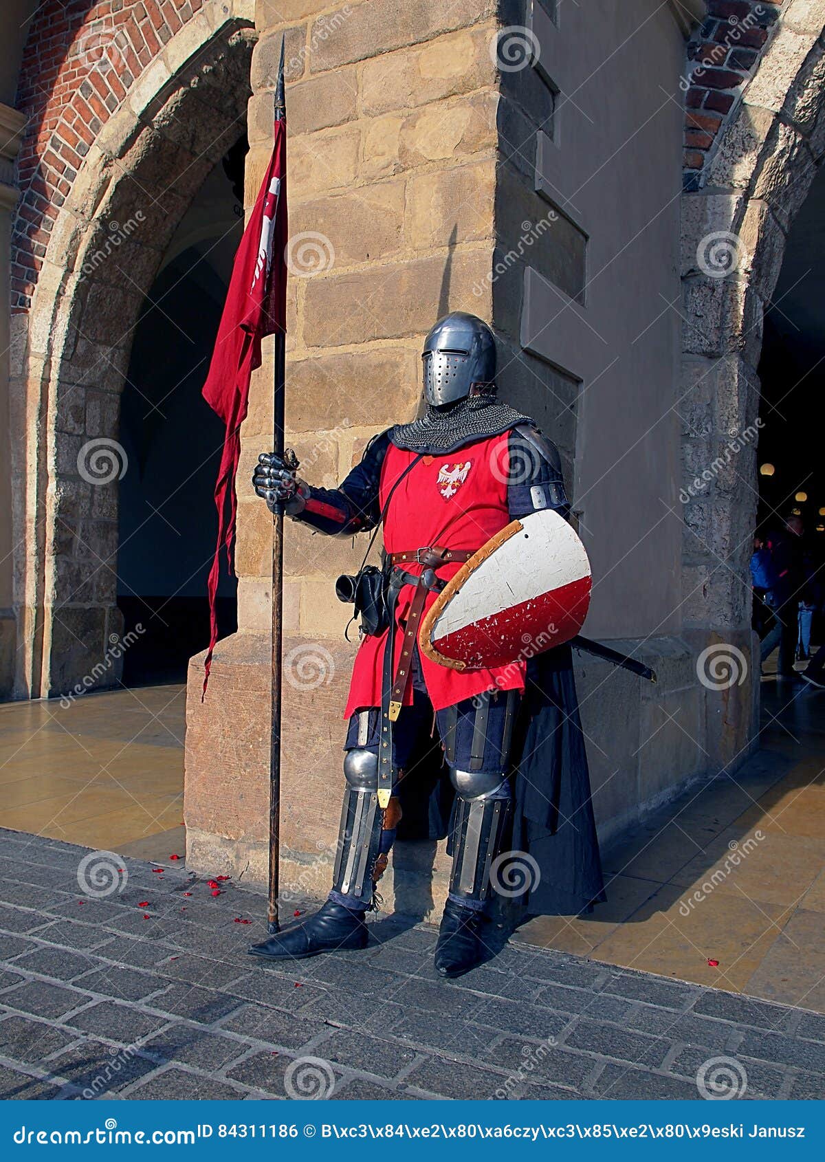 Knight Polish Krakow. editorial photo. Image of tourism - 84311186