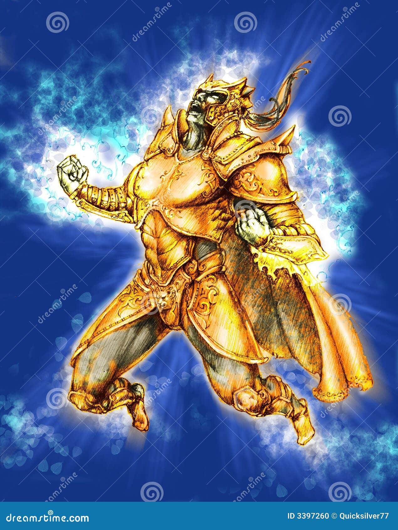 Knight Power Up stock illustration. Illustration of armour - 3397260