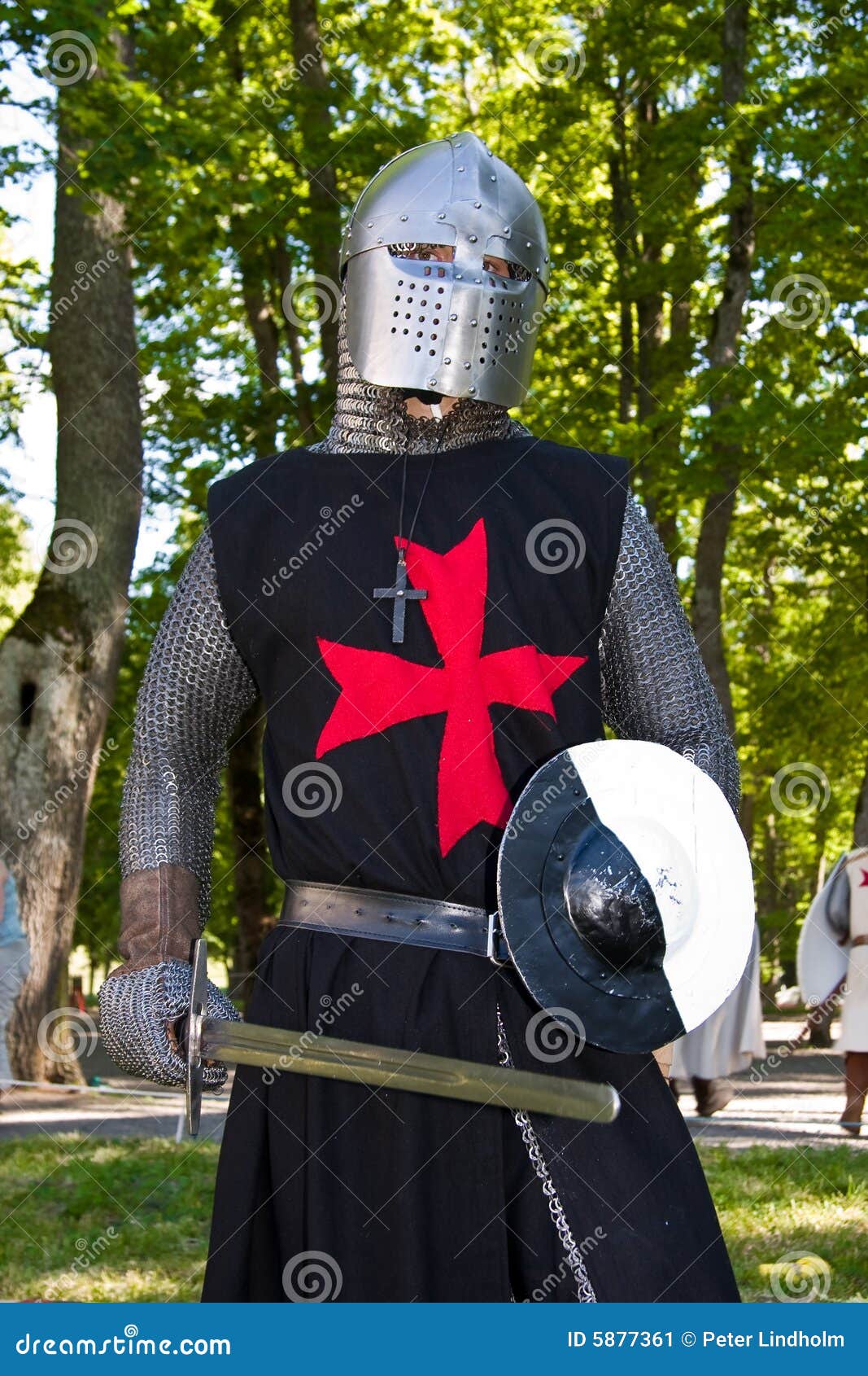 Knight from Red Cross Order Stock Image - Image of knight, castle: 5877361