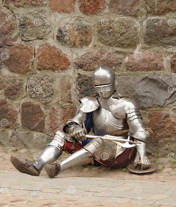 The knight on rest stock photo. Image of security, board - 21338190