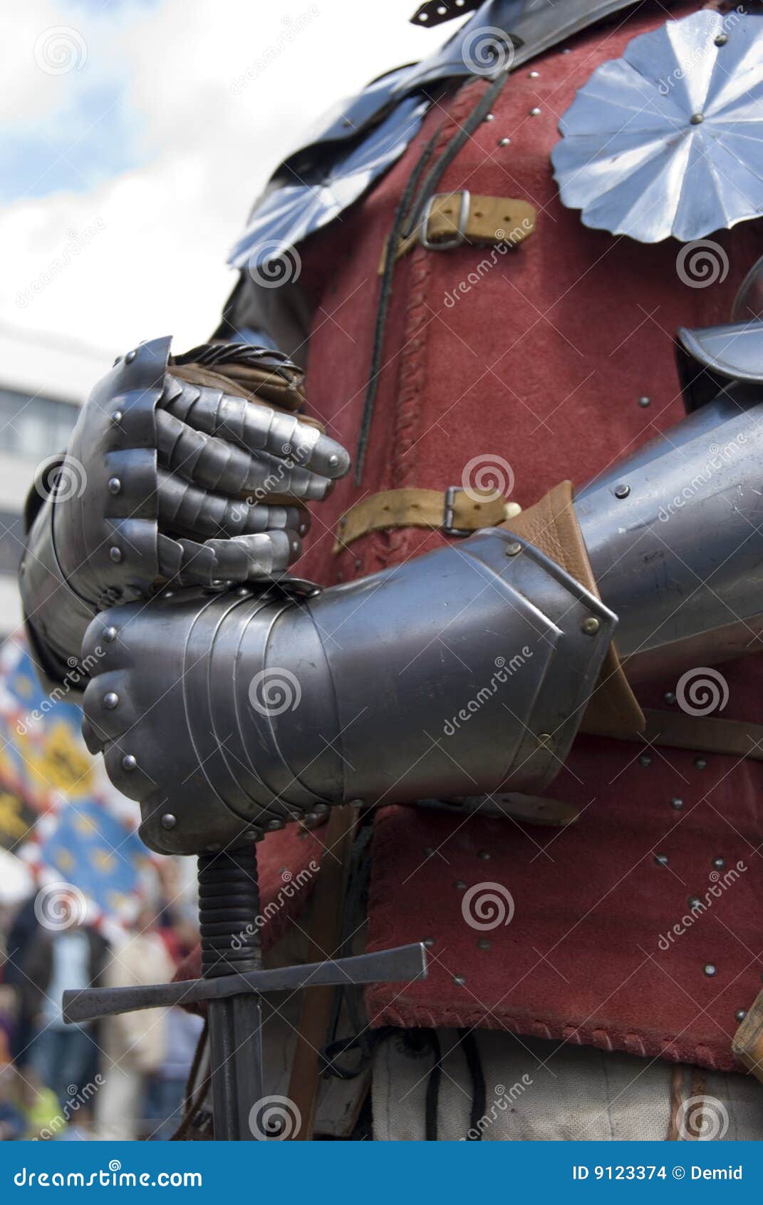 Knight S Hands Holding a Sword Stock Photo - Image of historic, heavy ...