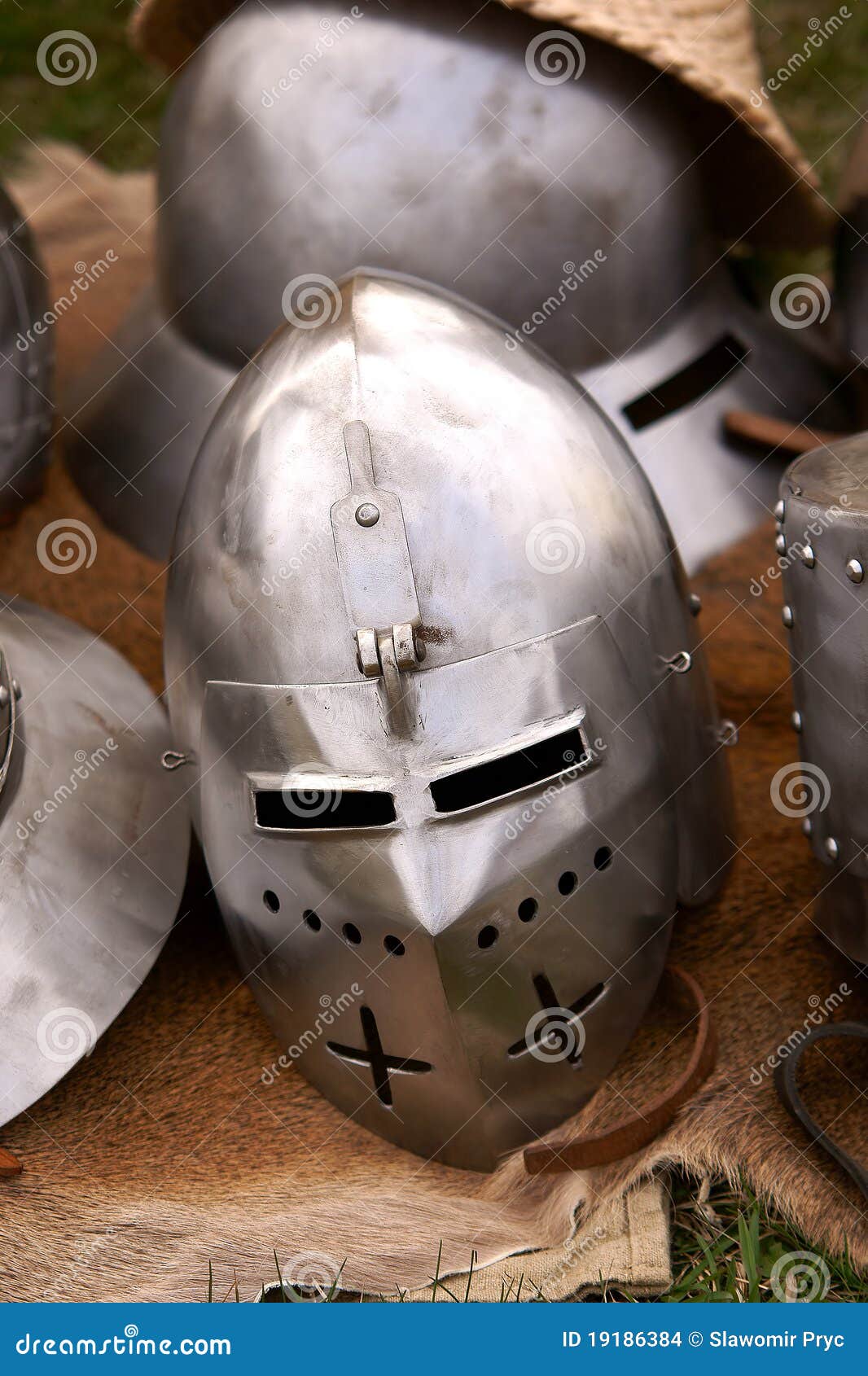 Knight's Helmet stock photo. Image of armed, mask, face - 19186384