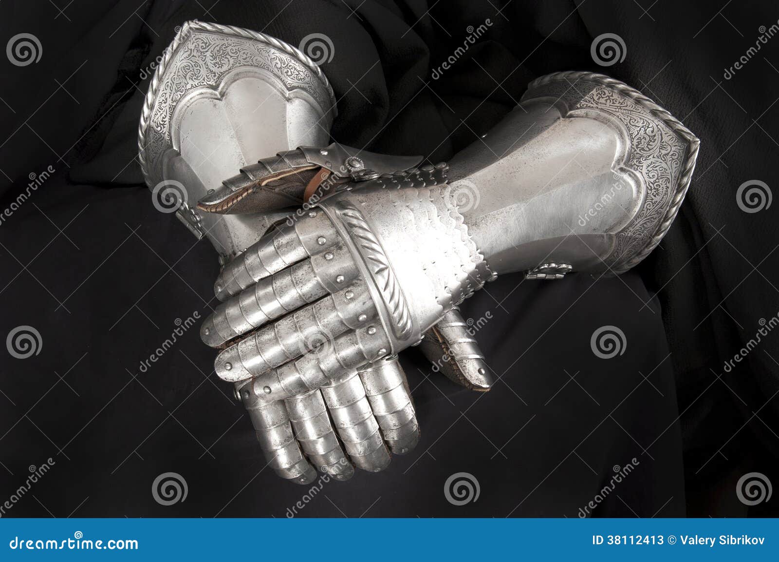 Knight s metal glove stock image. Image of antique, historic - 38112413