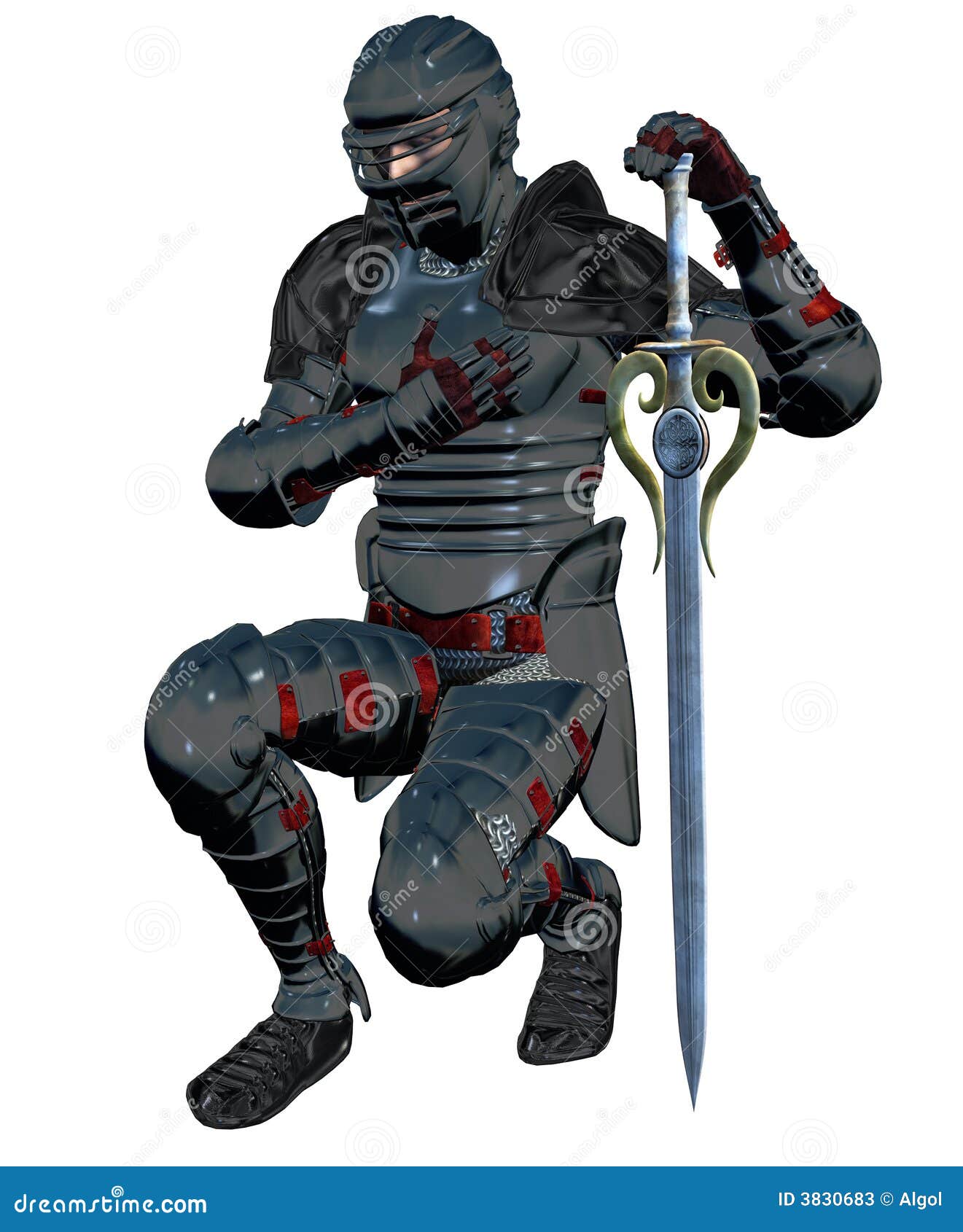 The Knight s Pledge stock illustration. Illustration of helmet - 3830683