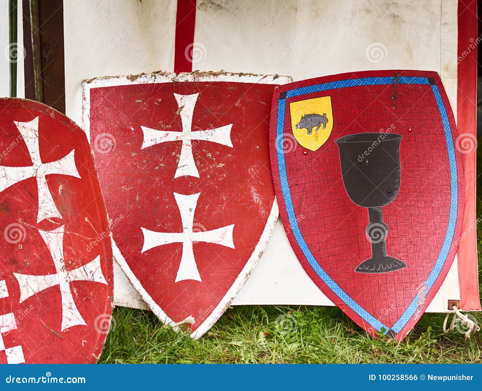 The Knight`s shield stock photo. Image of june, armor - 100258566