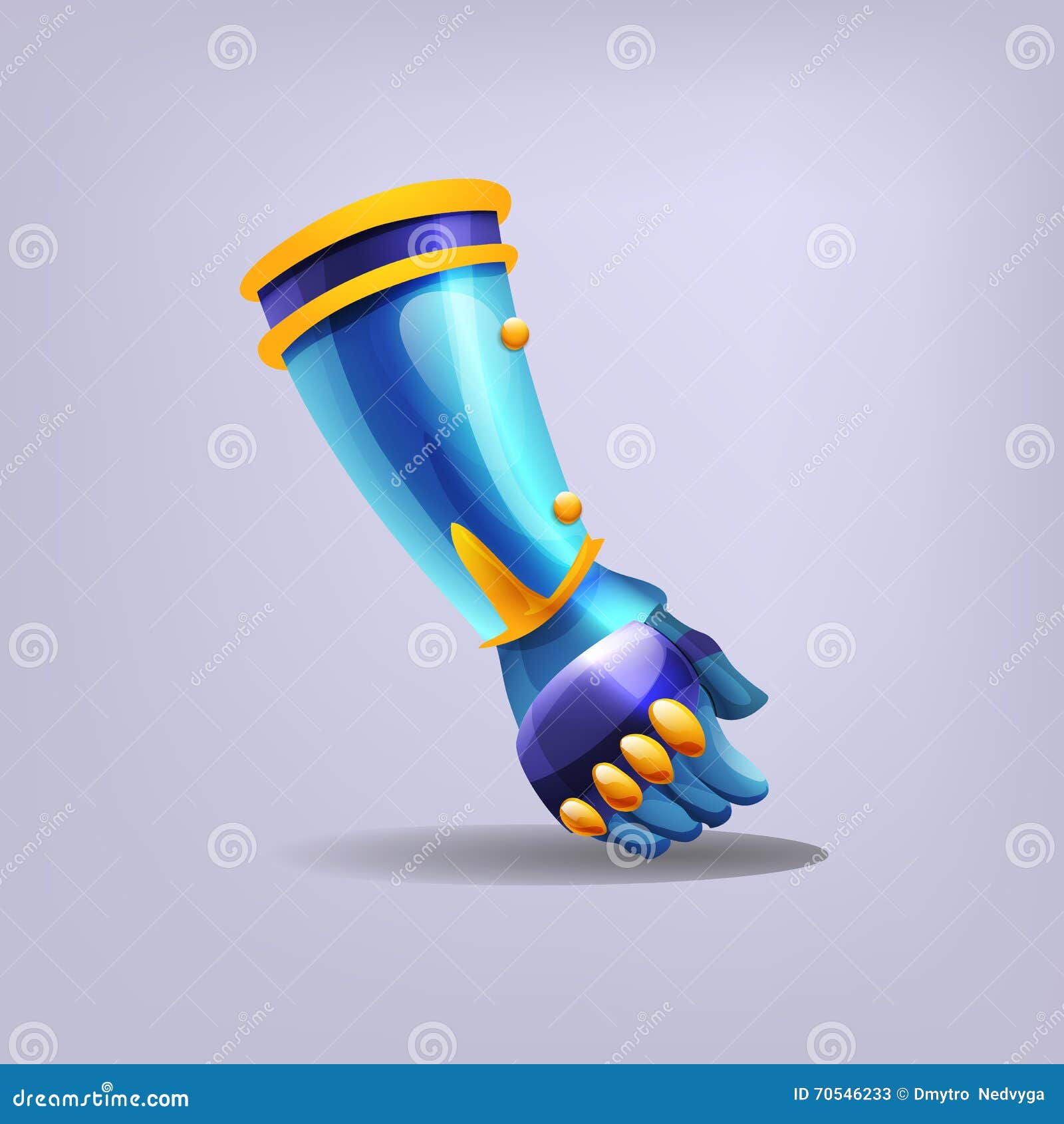 Knight s steel gauntlets. stock vector. Illustration of cartoon - 70546233