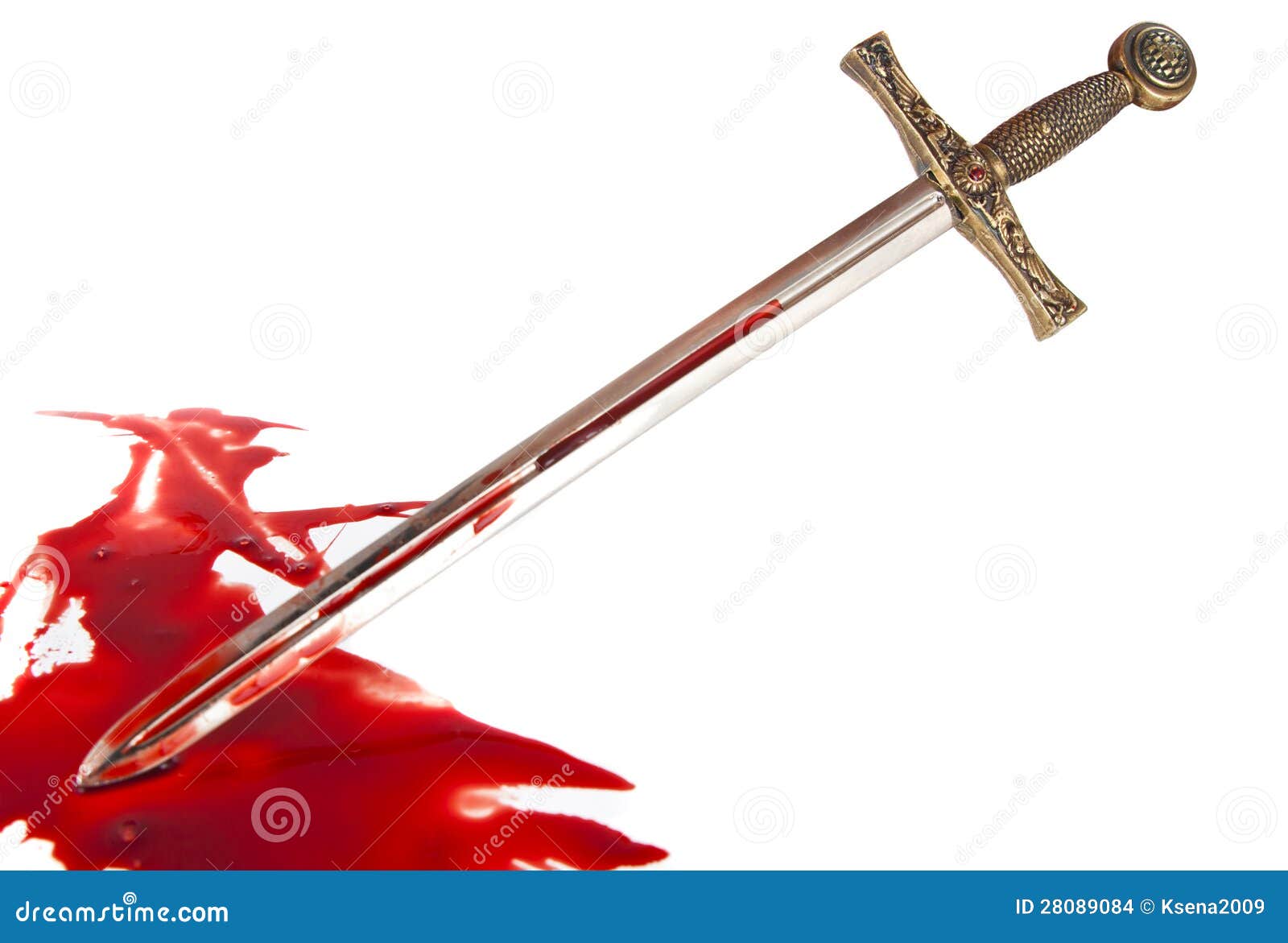 Knight S Sword In The Blood Stock Photo - Image of knife, object: 28089084