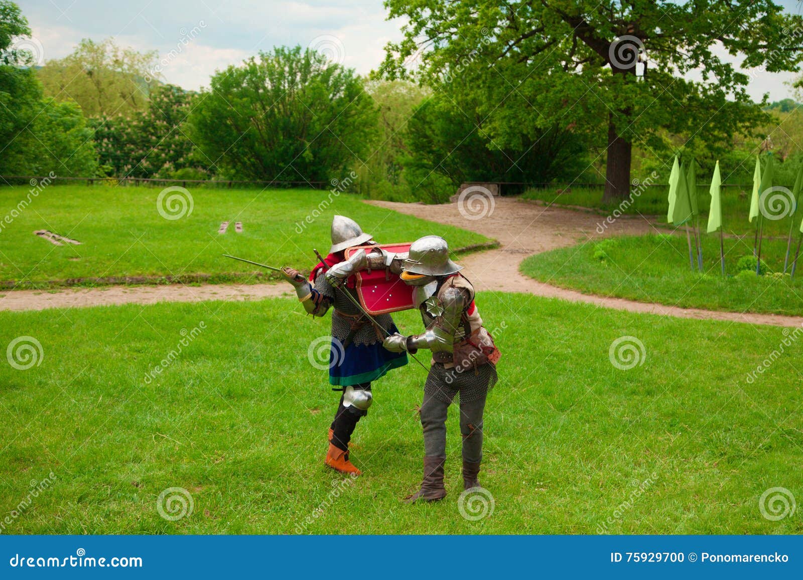 Knight s sword fight stock photo. Image of heavy, hobby - 75929700