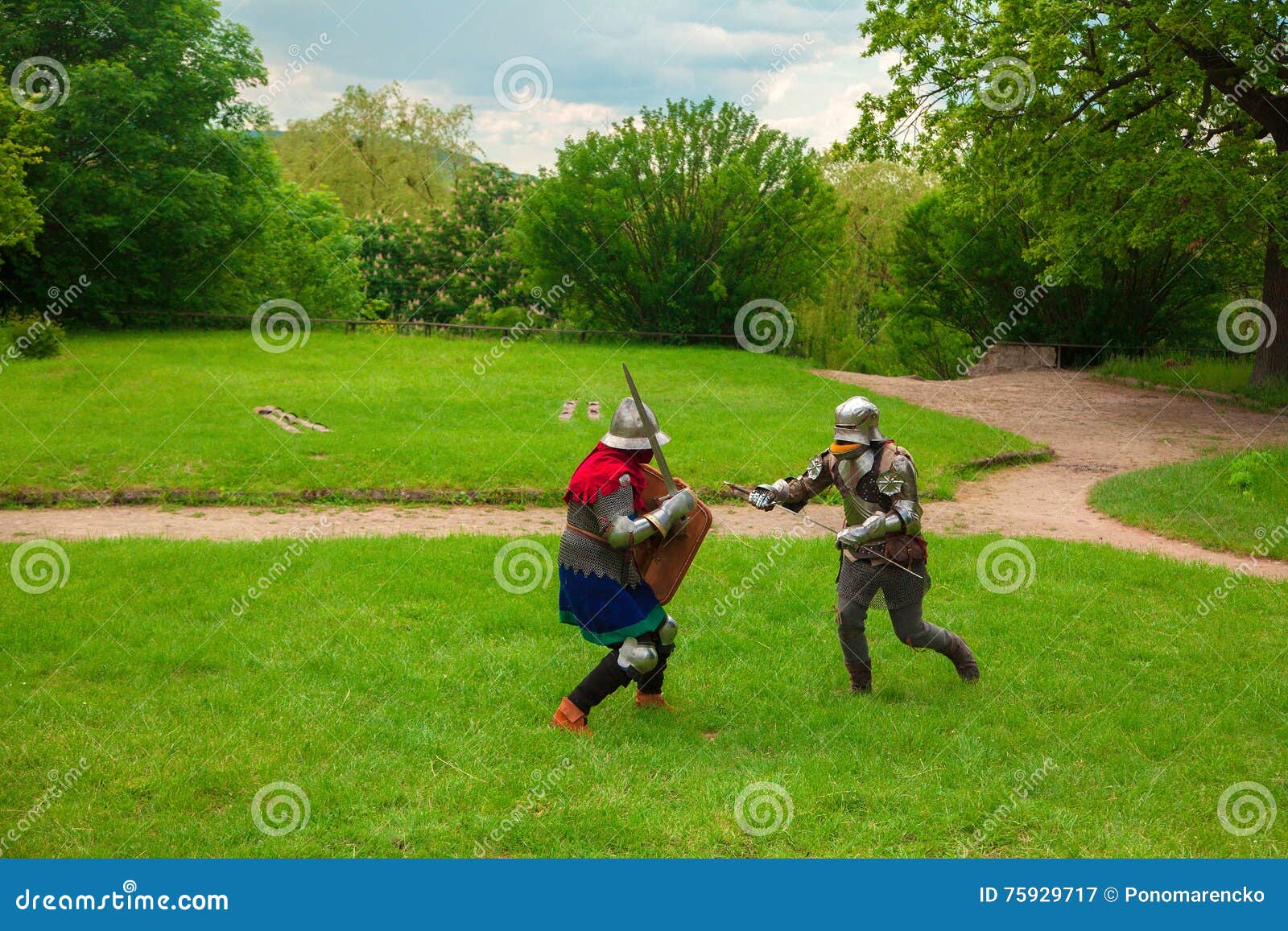 Knight s sword fight stock image. Image of combat, iron - 75929717