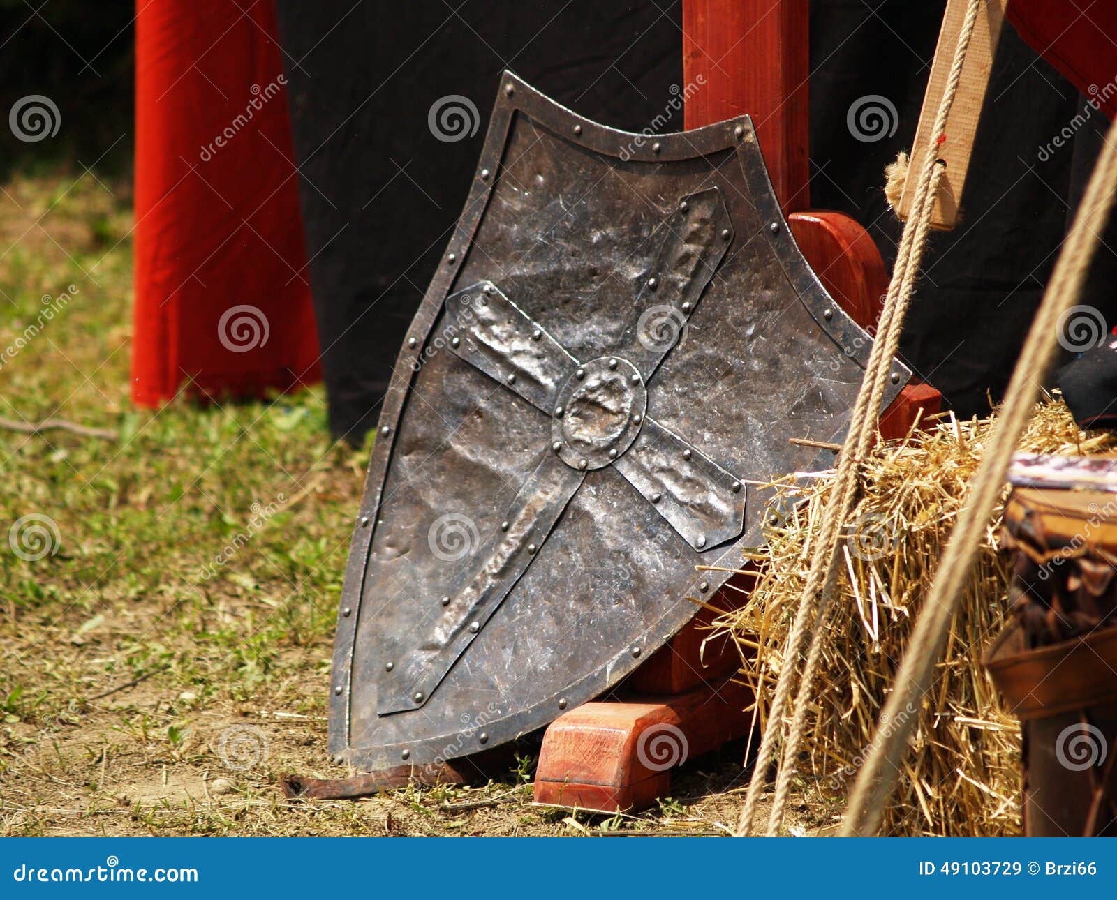 Knight shield stock image. Image of history, steel, arms - 49103729
