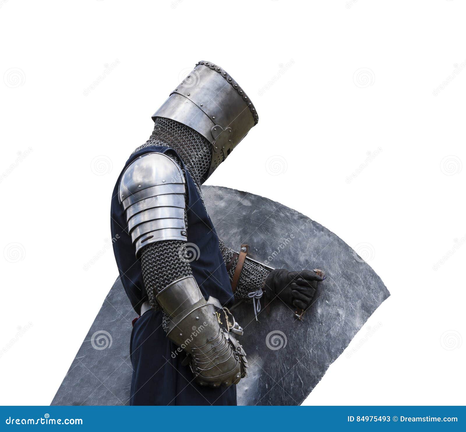 Knight with shield stock image. Image of isolated, ritter - 84975493