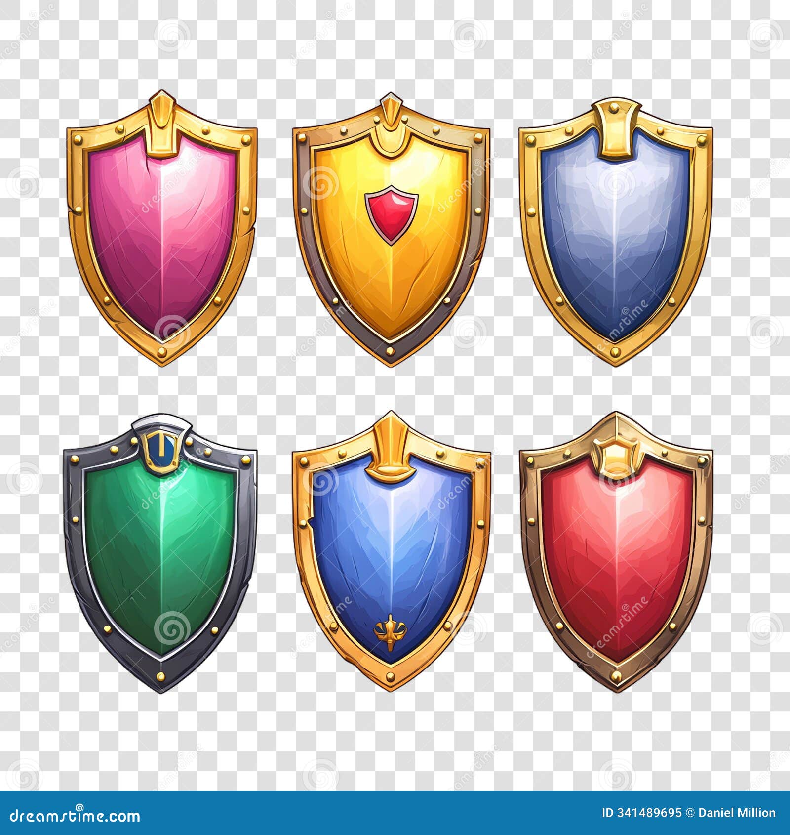 Knight shields stock illustration. Illustration of privacy - 341489695