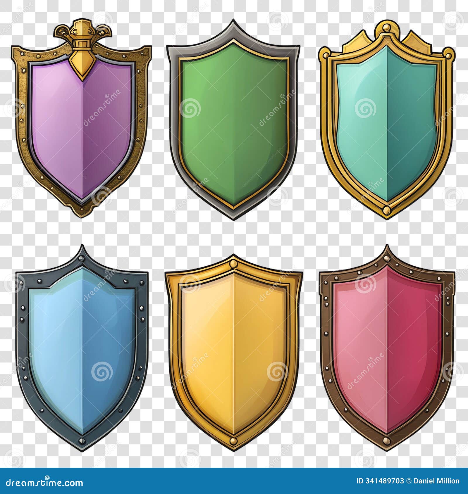 Knight shields stock illustration. Illustration of shield - 341489703