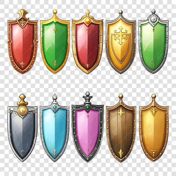 Knight shields stock illustration. Illustration of flat - 341489710