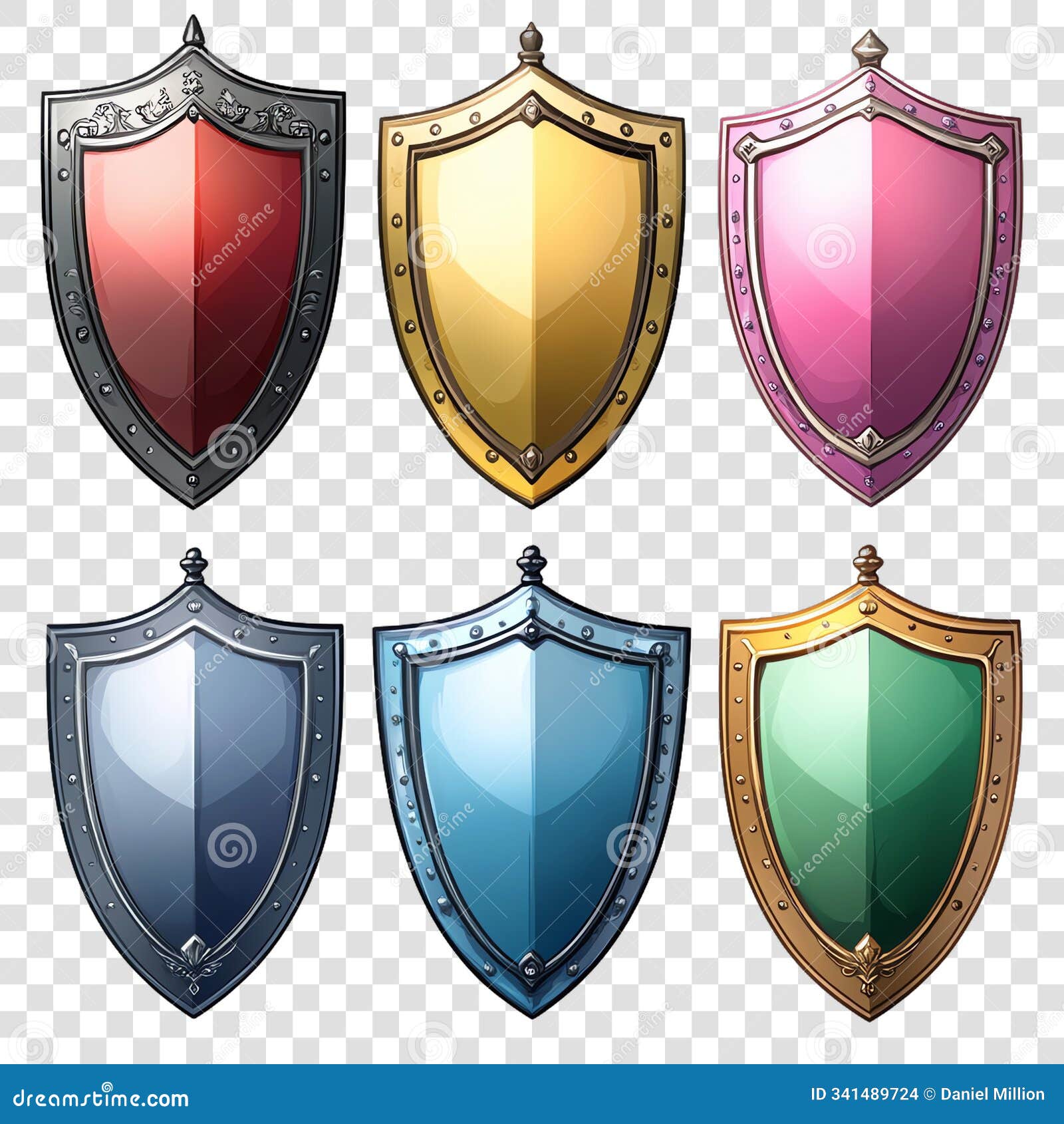 Knight shields stock illustration. Illustration of safety - 341489724