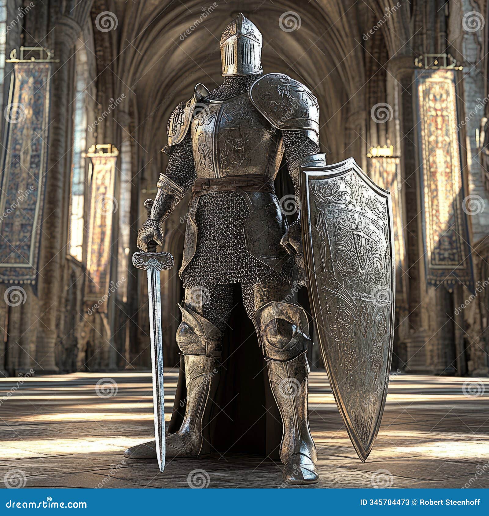 Lone Knight Standing Against A Horde Of Monsters, Fantasy Art, AI ... Lone Knight Standing Against A Horde Of Monsters, Fantasy Art, AI ...