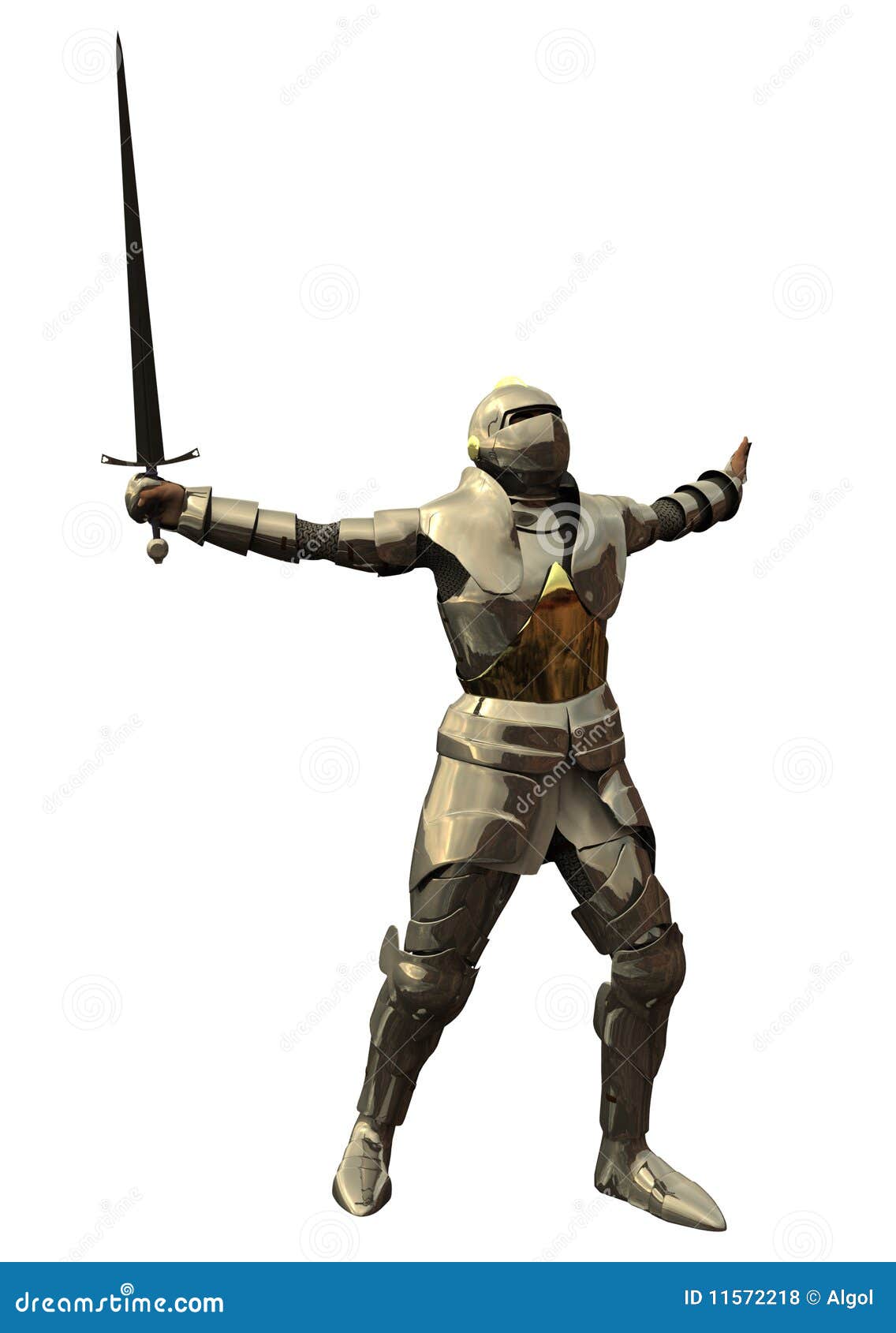 Knight in Shining Armour stock illustration. Illustration of armour ...