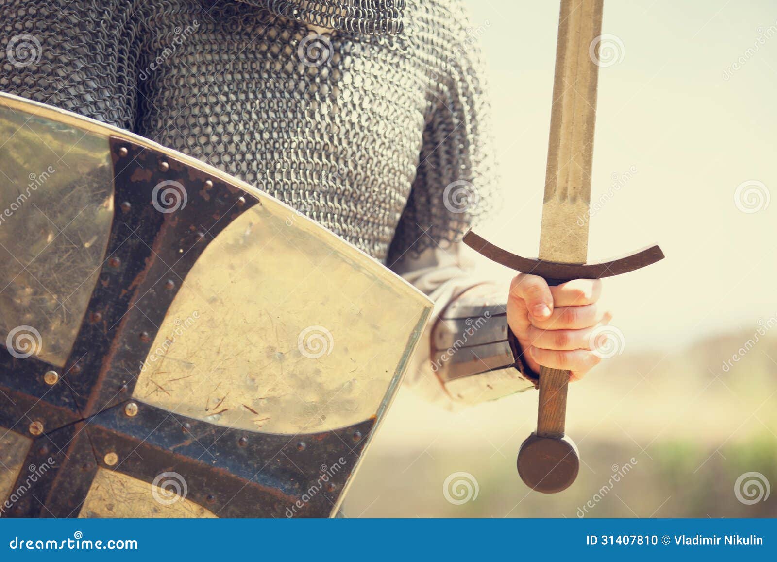 Knight with sword stock photo. Image of fighting, person - 31407810