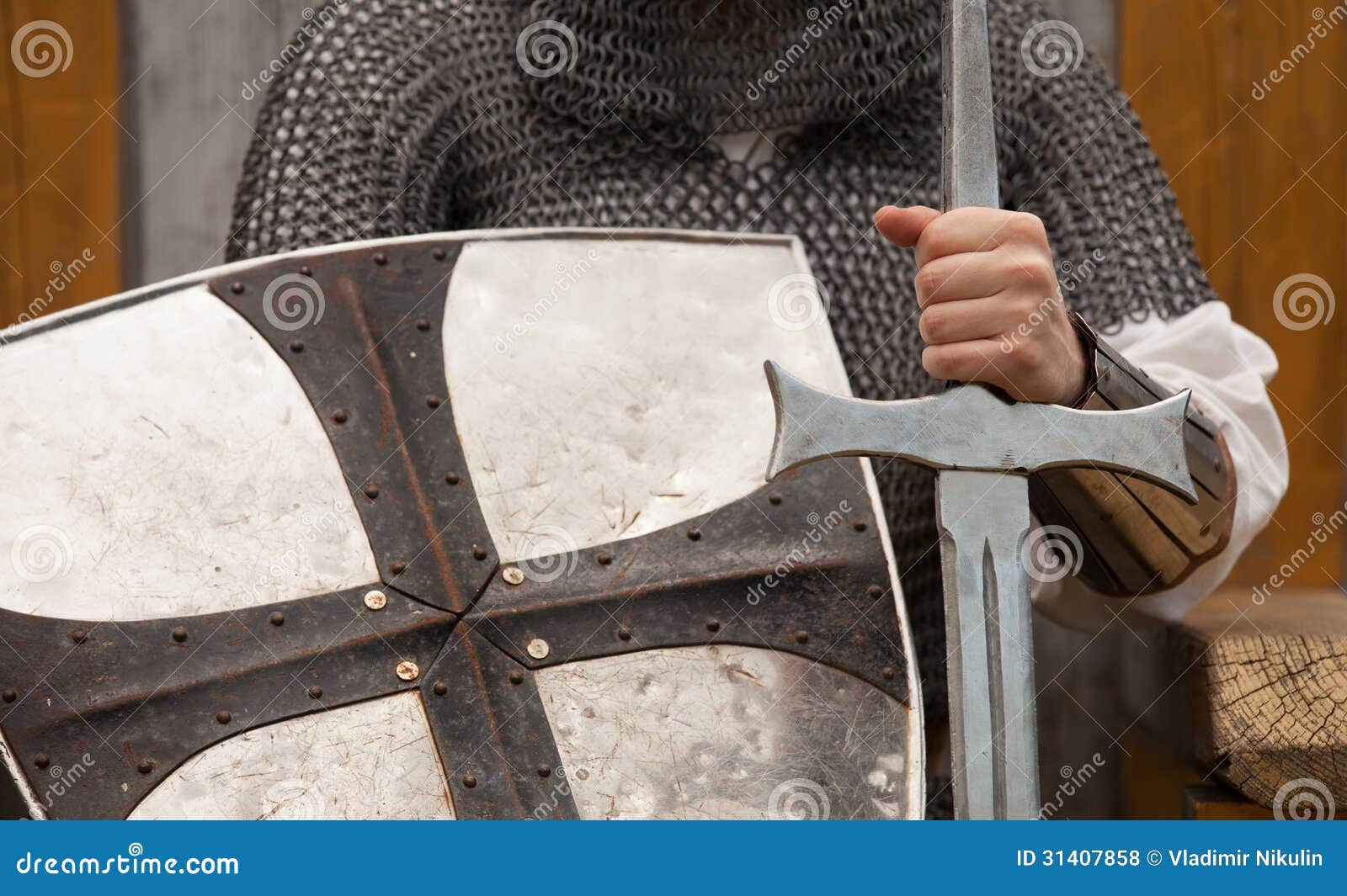 Knight with sword stock photo. Image of body, glove, people - 31407858