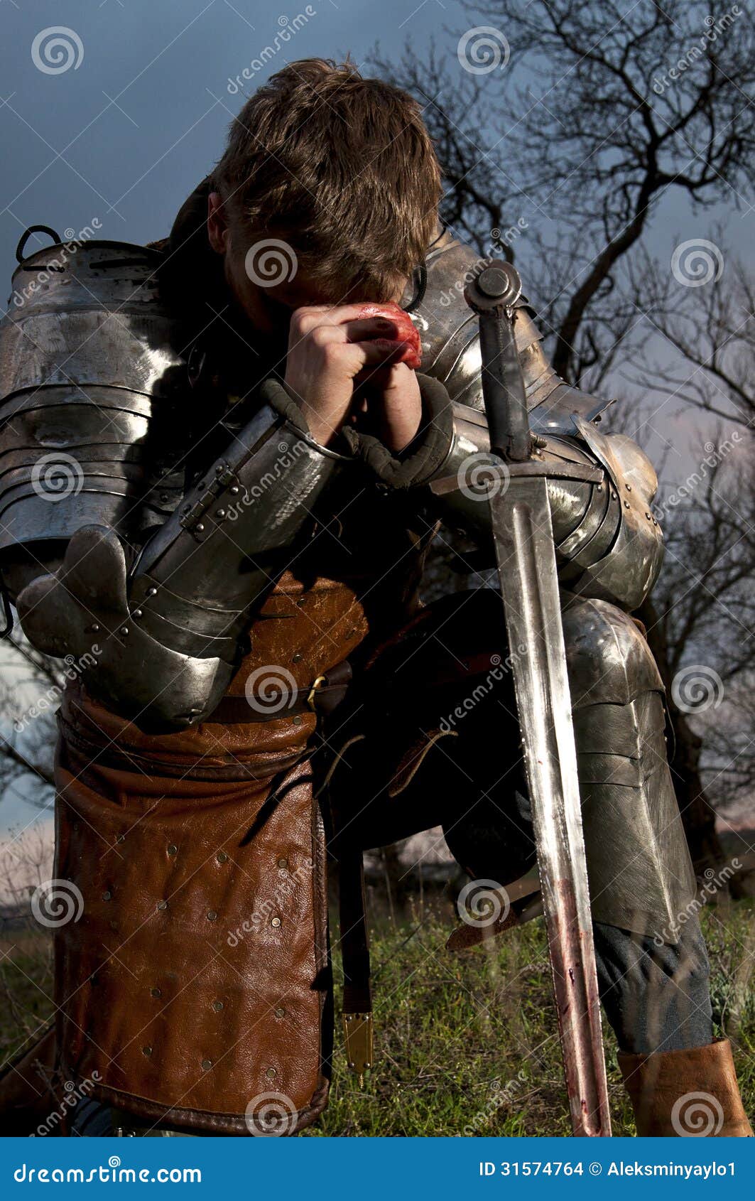 Knight with sword stock photo. Image of ritual, combat - 31574764