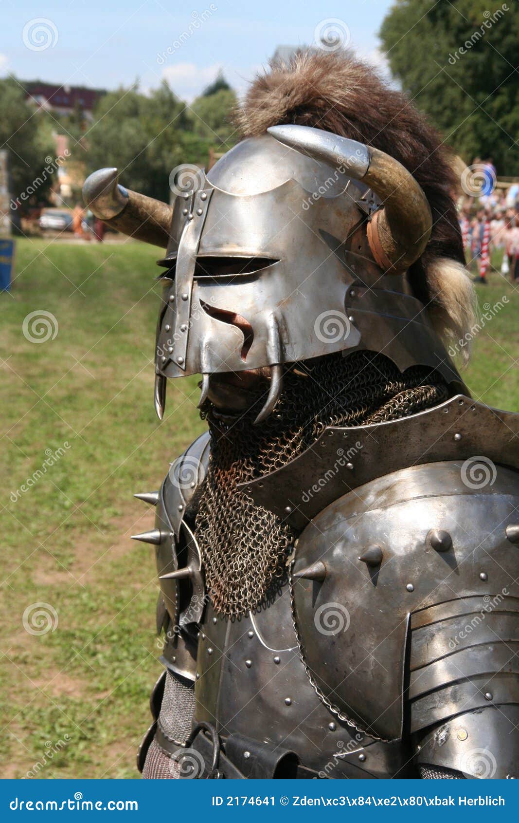 Knight in to harness stock image. Image of middle, threatening - 2174641