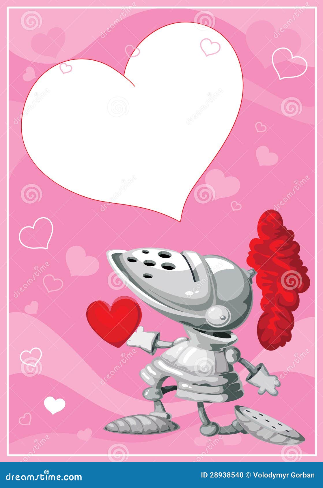 Knight valentines card stock vector. Illustration of holiday - 28938540
