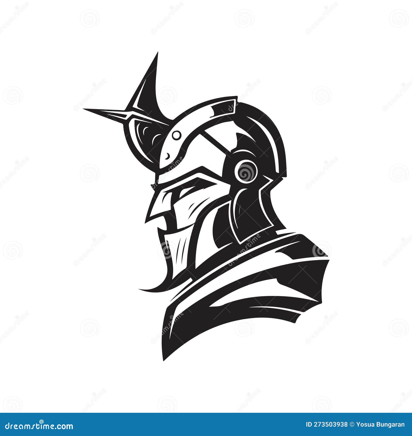 Knight, Vector Concept Digital Art, Hand Drawn Illustration Stock ...