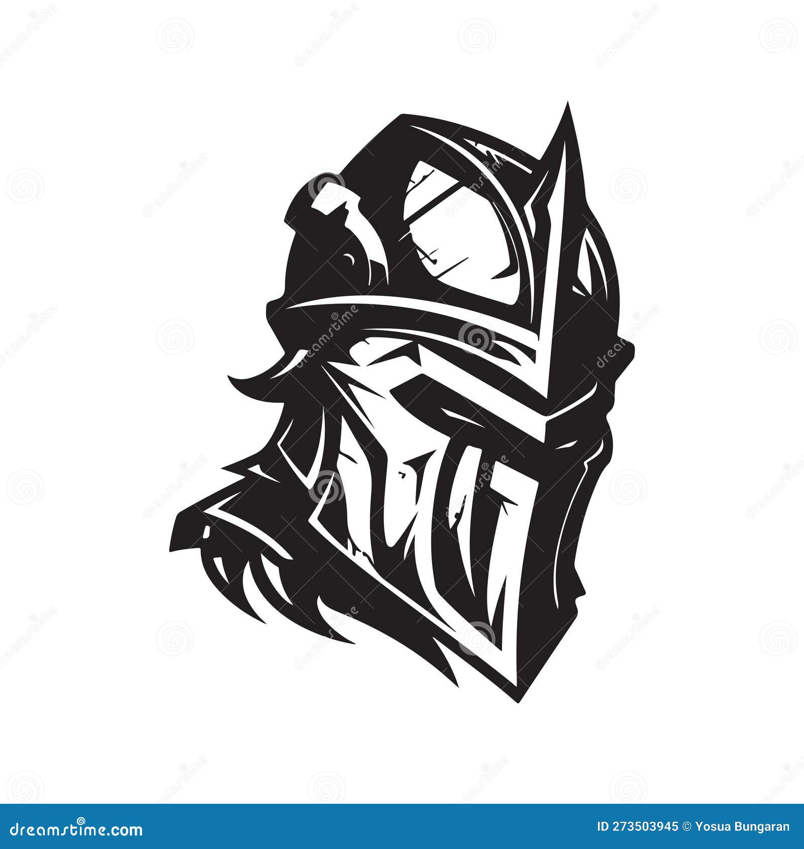 Knight, Vector Concept Digital Art, Hand Drawn Illustration Stock ...