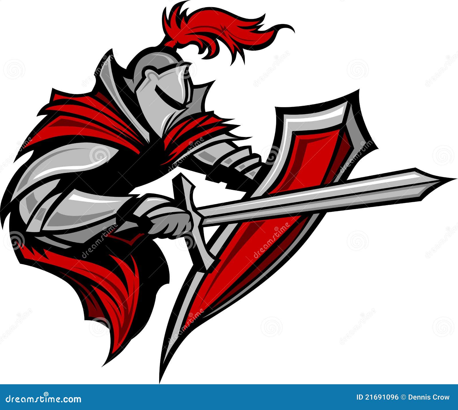 Knight Warrior Mascot with Sword and Shield Stock Vector - Illustration ... Knight Warrior Mascot with Sword and Shield Stock Vector - Illustration ...