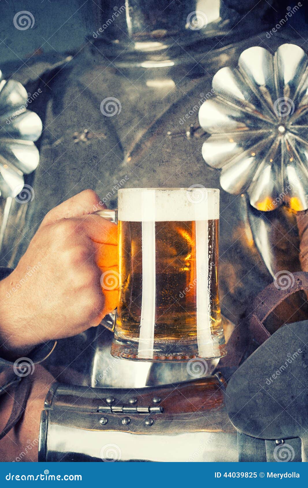 Knight wearing armor stock image. Image of alcohol, middle - 44039825