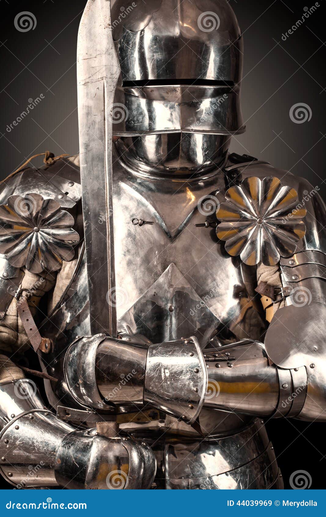 Knight wearing armor stock image. Image of history, metallic - 44039969