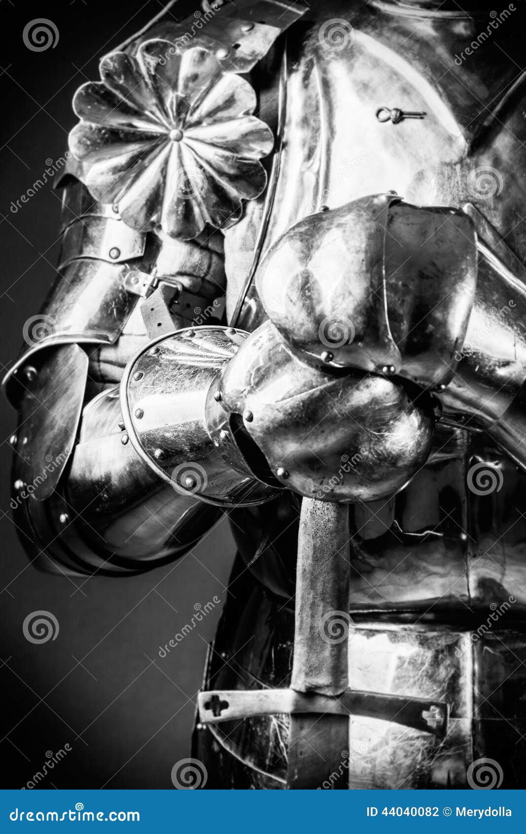 Knight Wearing Armour And Hold On A Sword Royalty-Free Stock Image ...