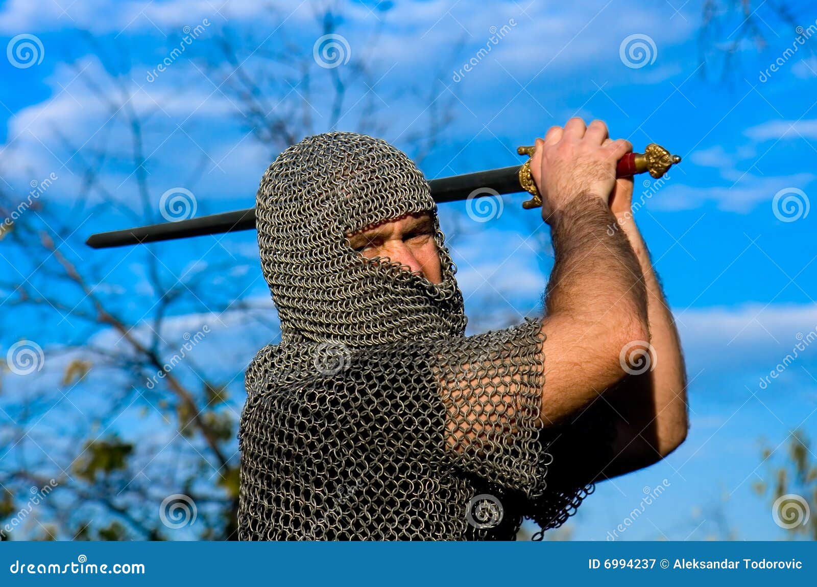 Knight wearing armour stock image. Image of chivalry, renaissance - 6994237
