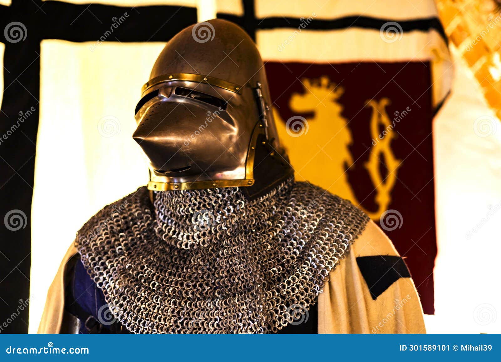 German Knight Armor Infront Of The Castle `Reichsburg` In Cochem ...