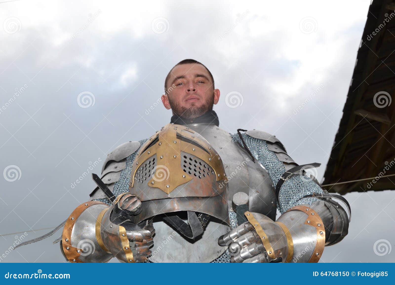 Knightly armor and weapon stock photo. Image of costume - 64768150