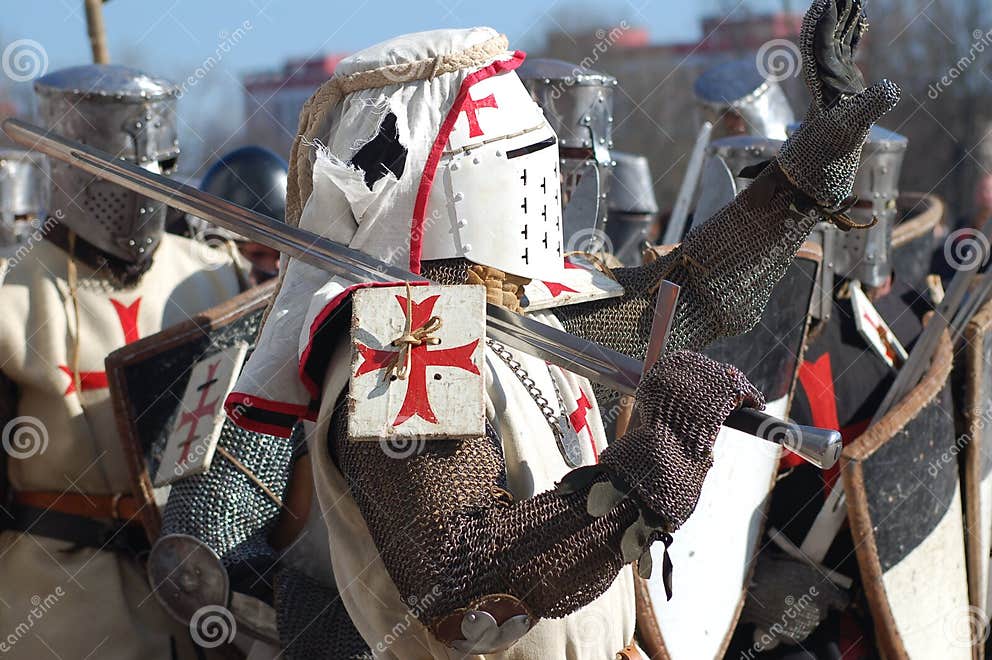 Knights stock image. Image of warrior, templar, reconstruction - 10034911