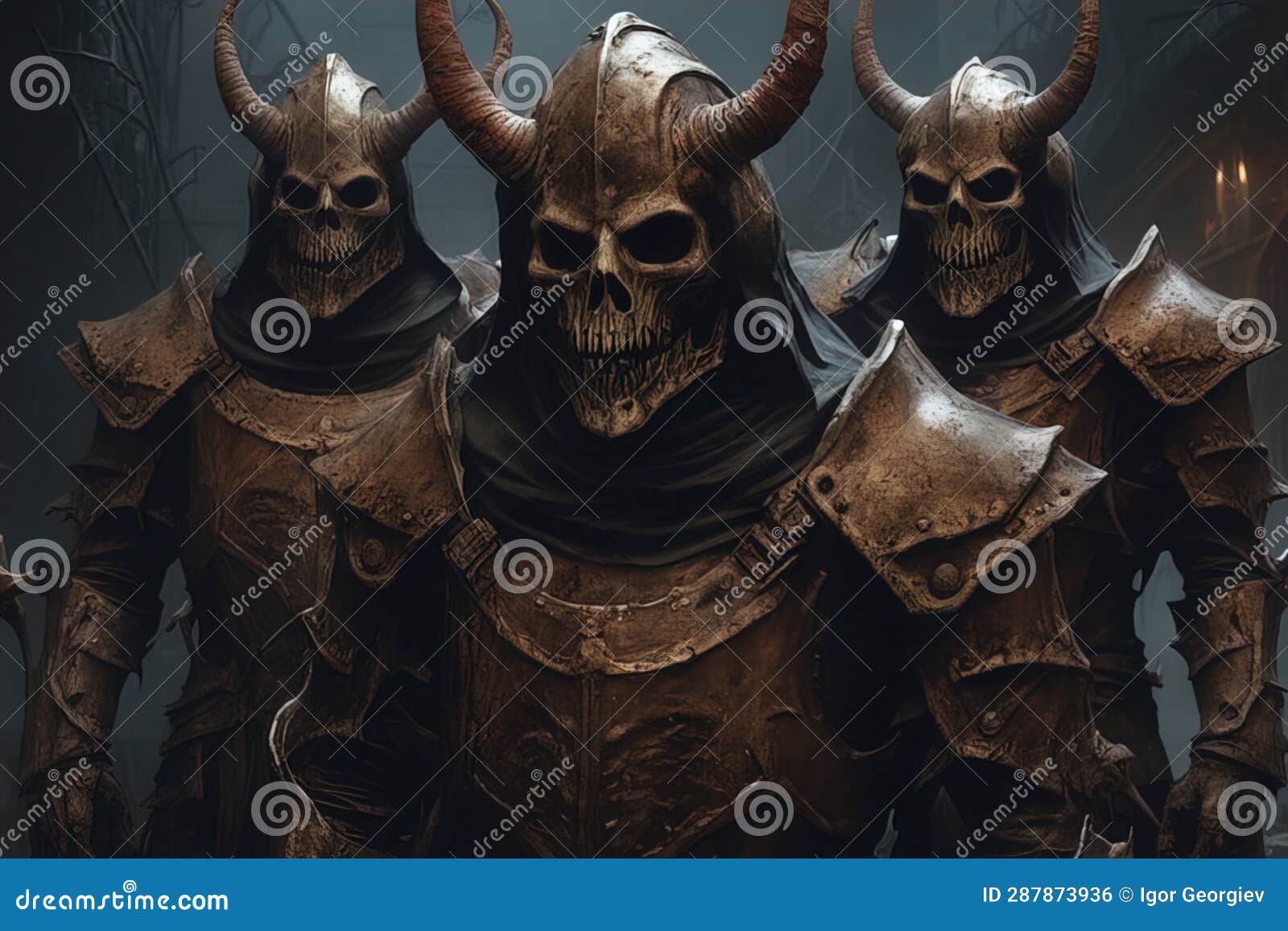 The Knights of the Abyss, Terrifying and Imposing Creatures, Above a ...