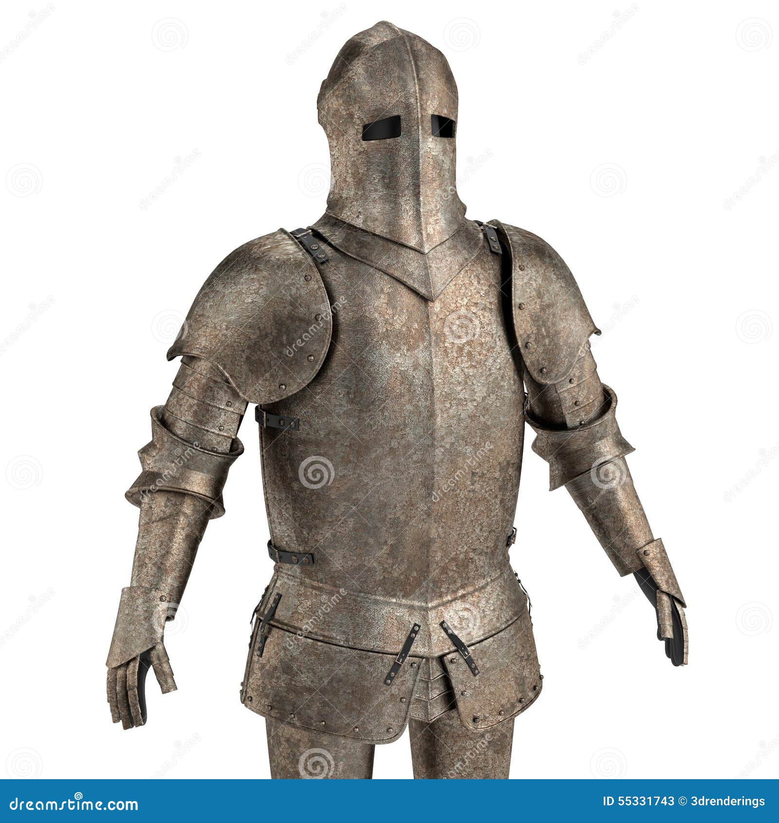 Knights In Armor With Sword Fight Vector Illustration Isolated On White ...