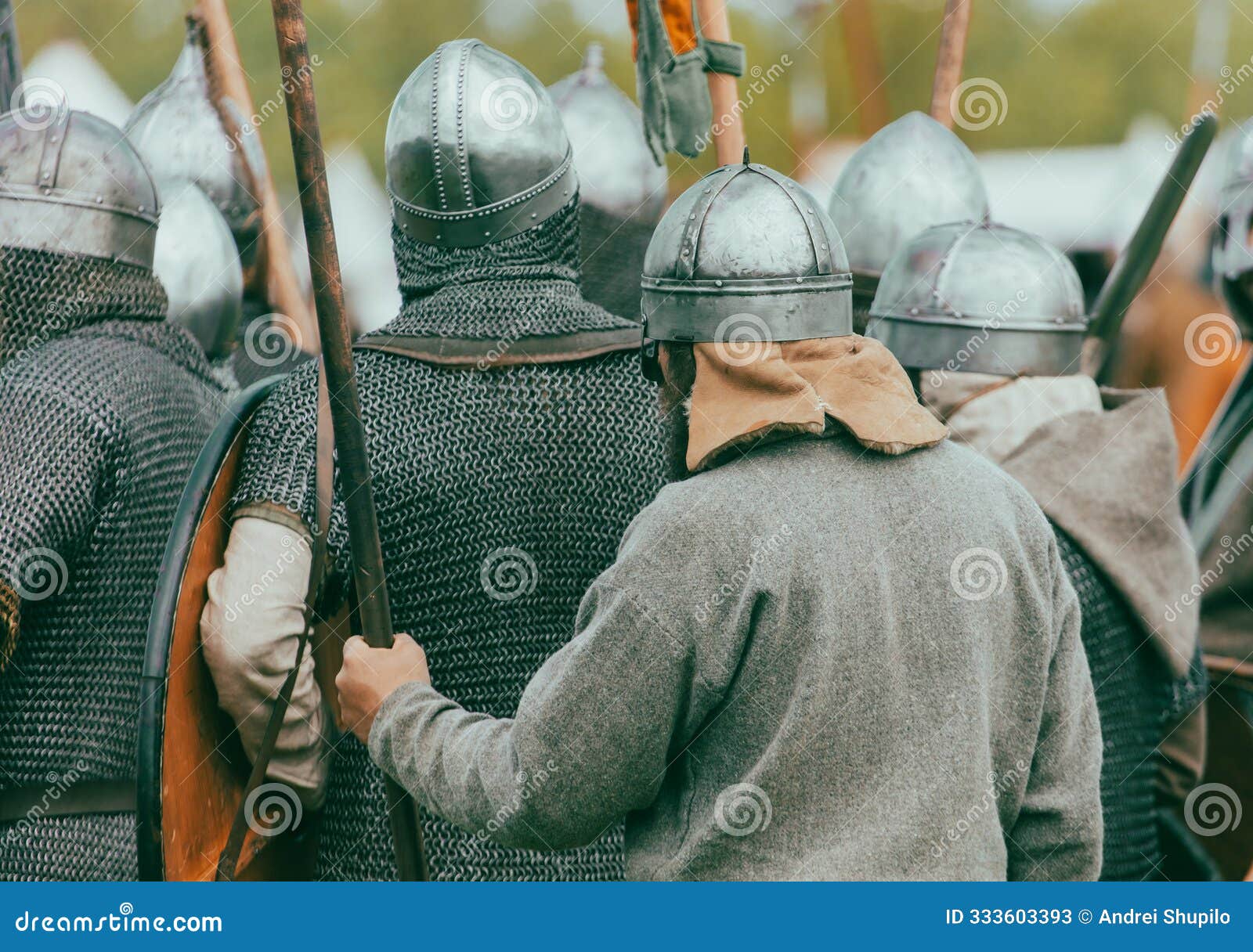 Knights in Armor with Weapons at War Stock Image - Image of military ...