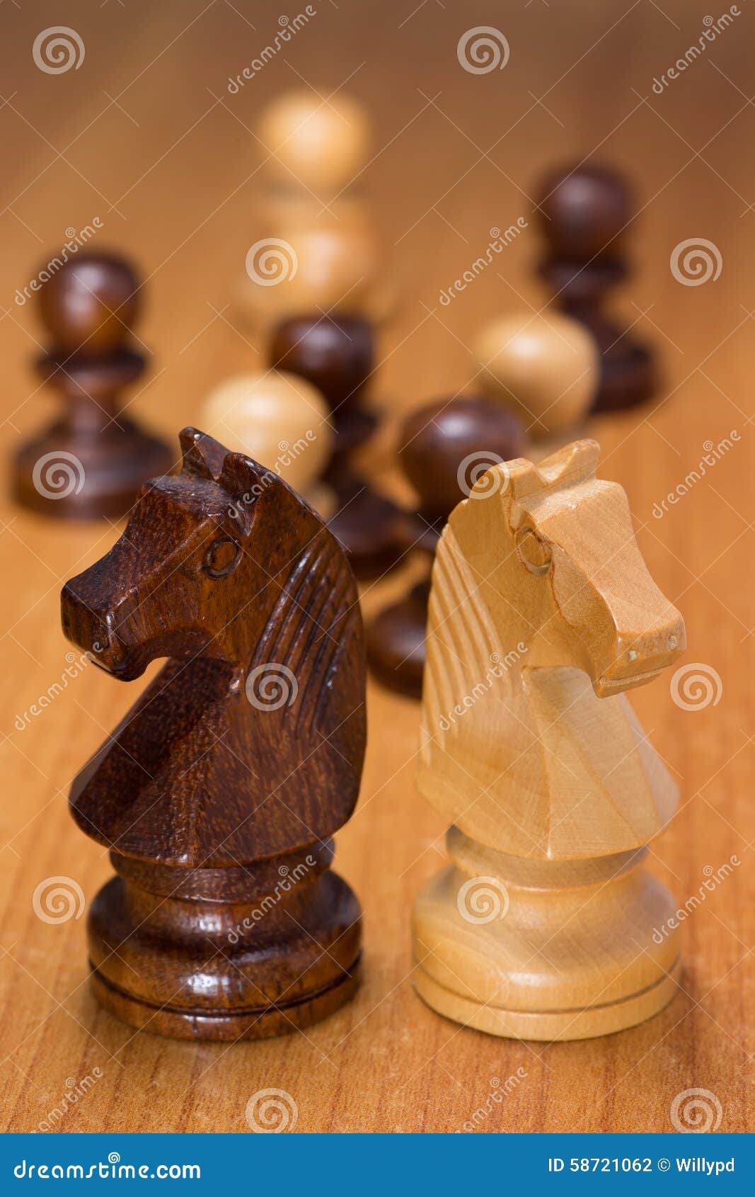 Knights chess stock photo. Image of thinking, competitive - 58721062