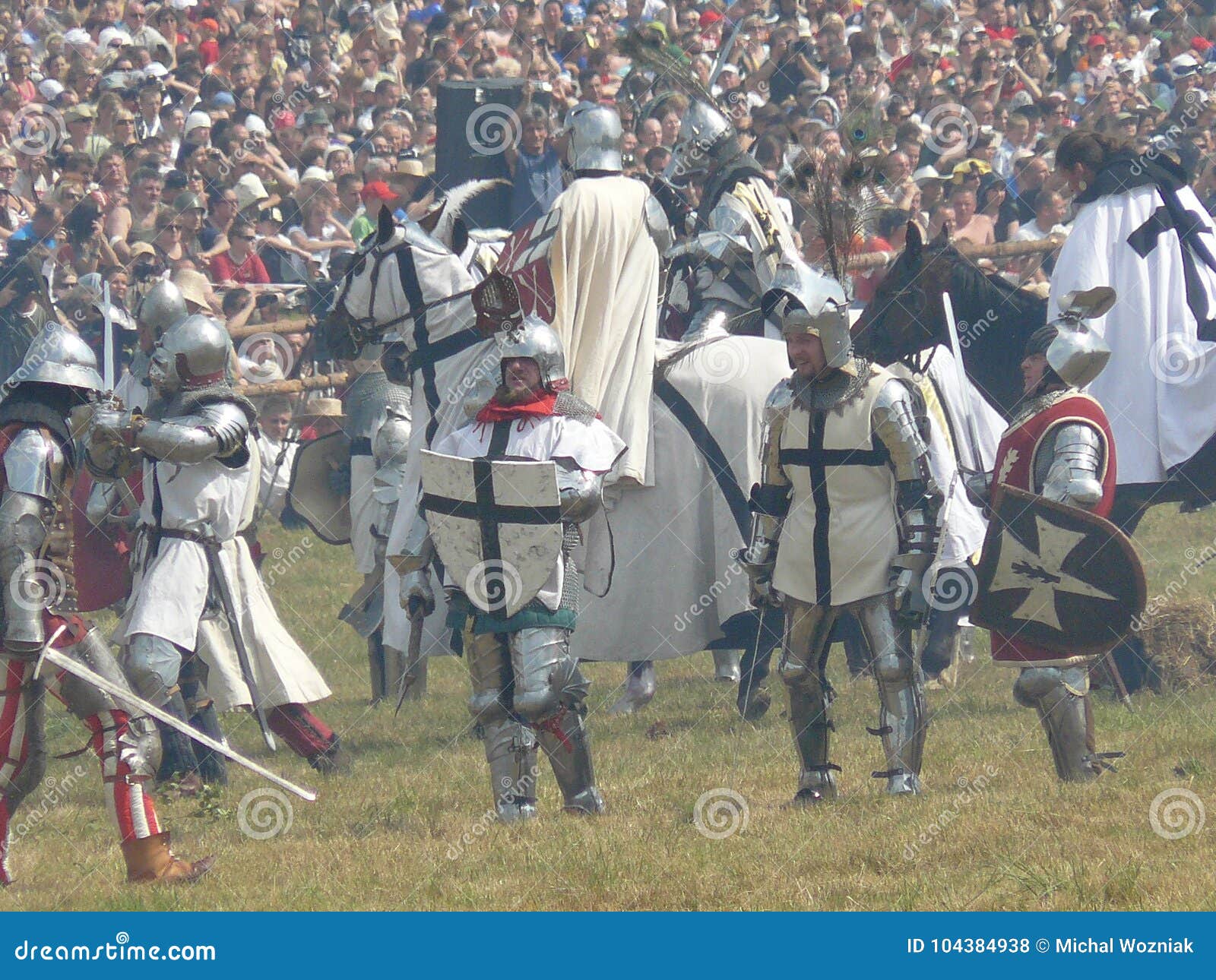 Knights on the Reconstruction of the Battle of Grunwald Editorial Stock ...