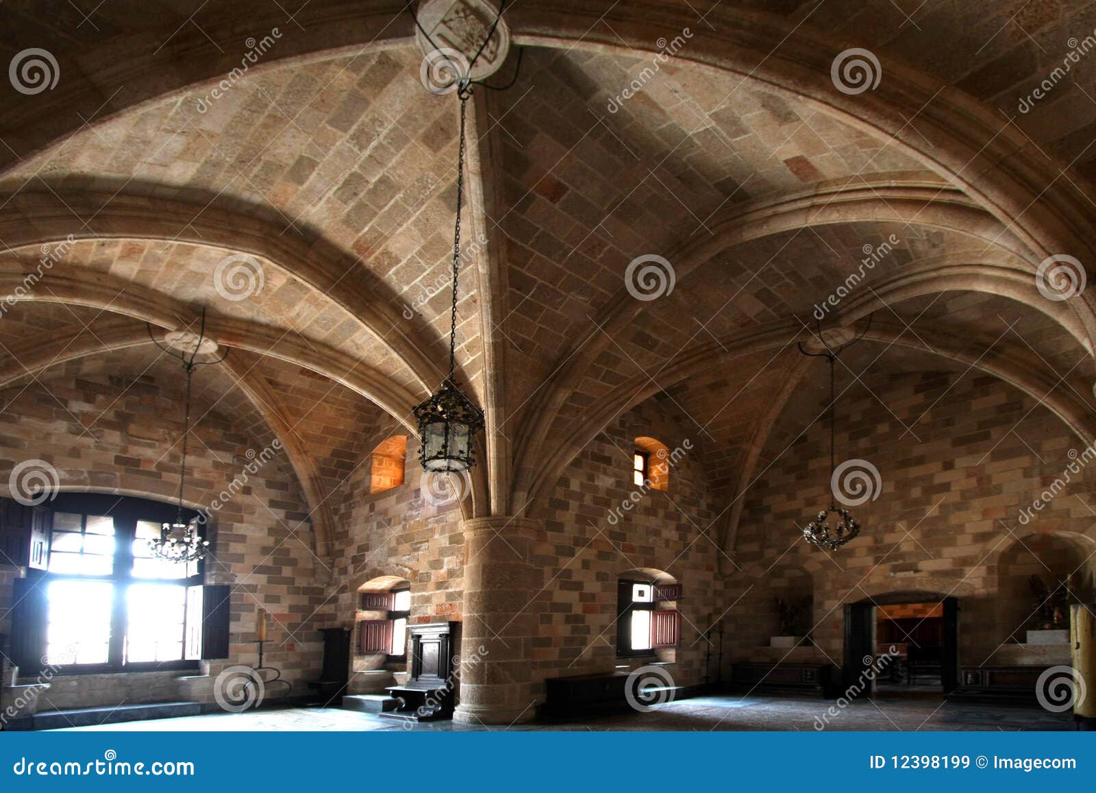 Knights room stock image. Image of diminishing, indoors - 12398199