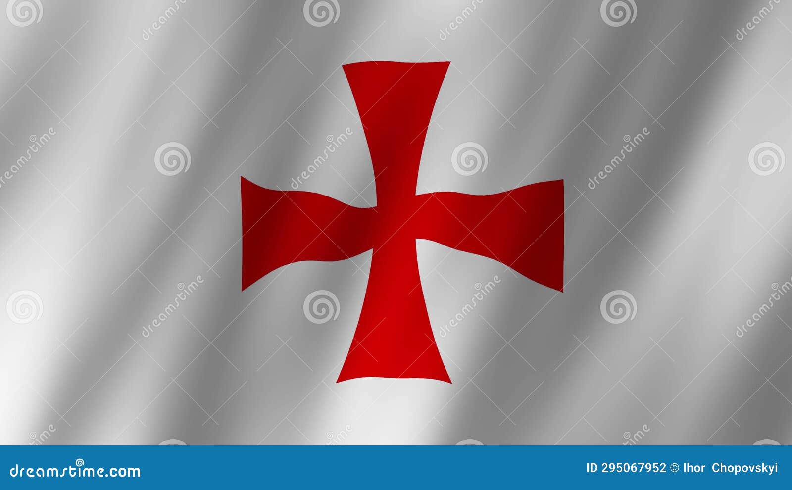 Knights Templar Flag. Templar Flag Waving. Flag of Knights Templar ...