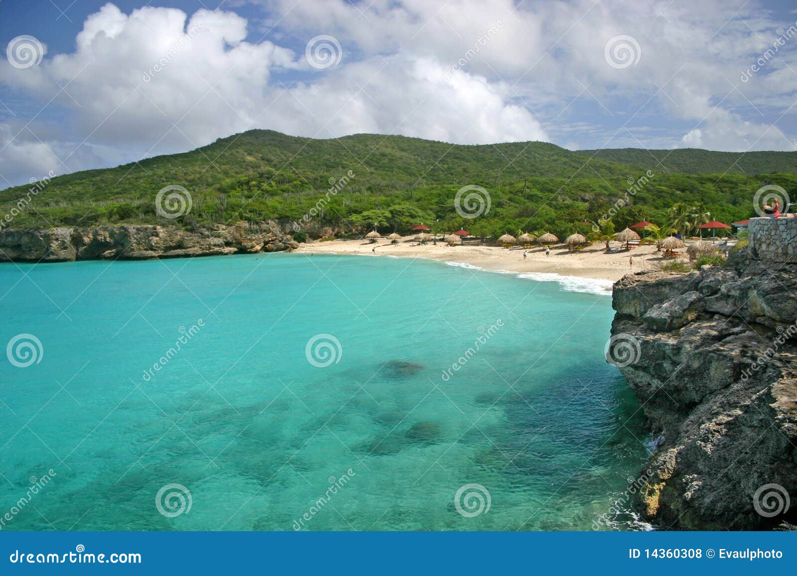 Knip Beach, Curacao stock photo. Image of beachcombing - 14360308