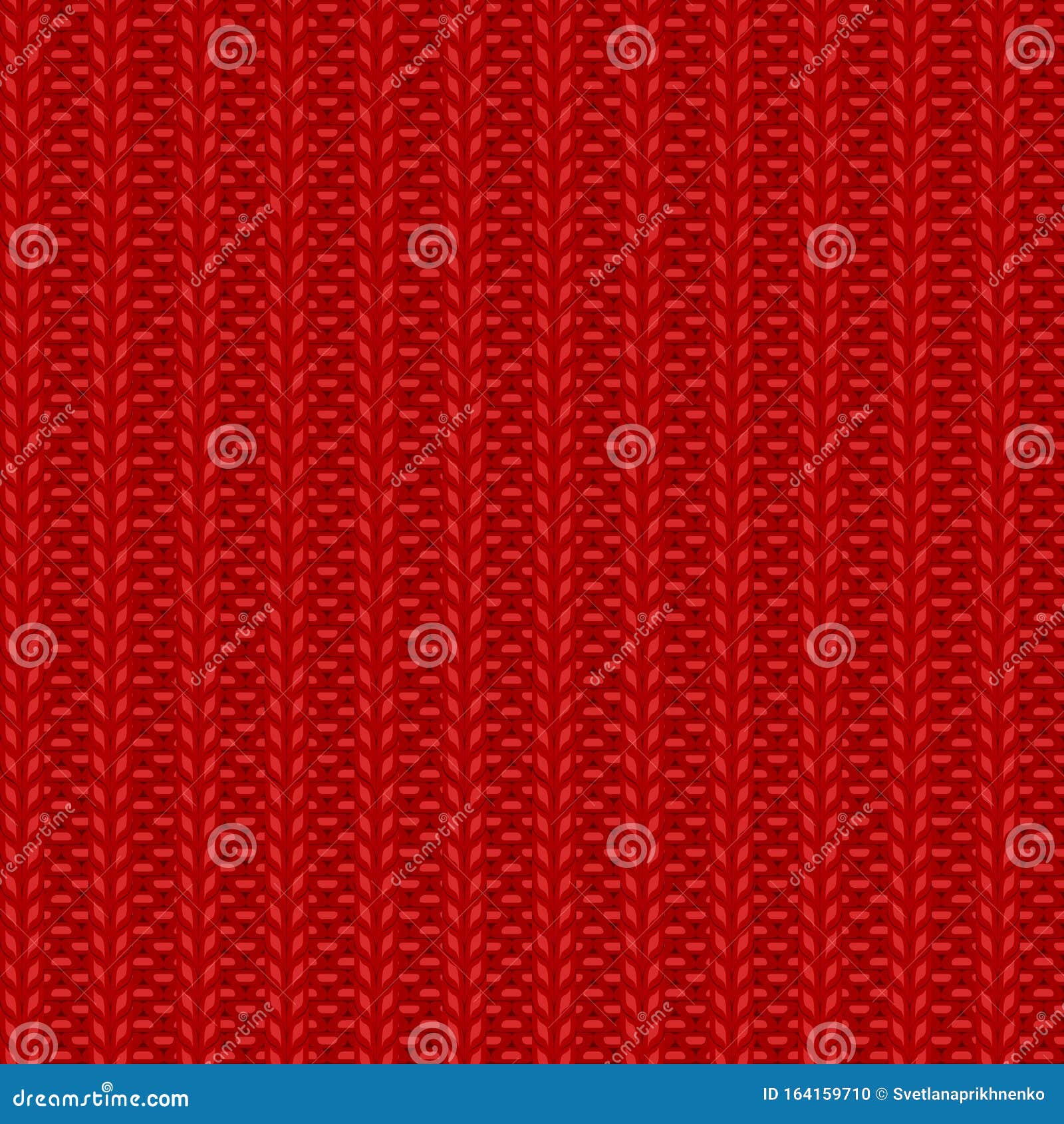 Knit red pattern stock vector. Illustration of retro - 164159710