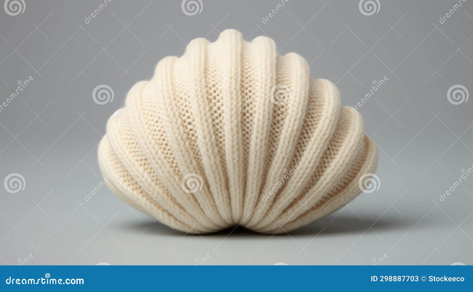 Knit Sea Shell: High Resolution Wool Crafted Rounded Forms Stock ...